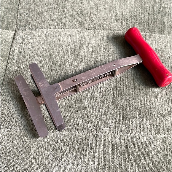 Vintage | Kitchen | Vintage Chopper Red Wood Handle Stainless Steel ...